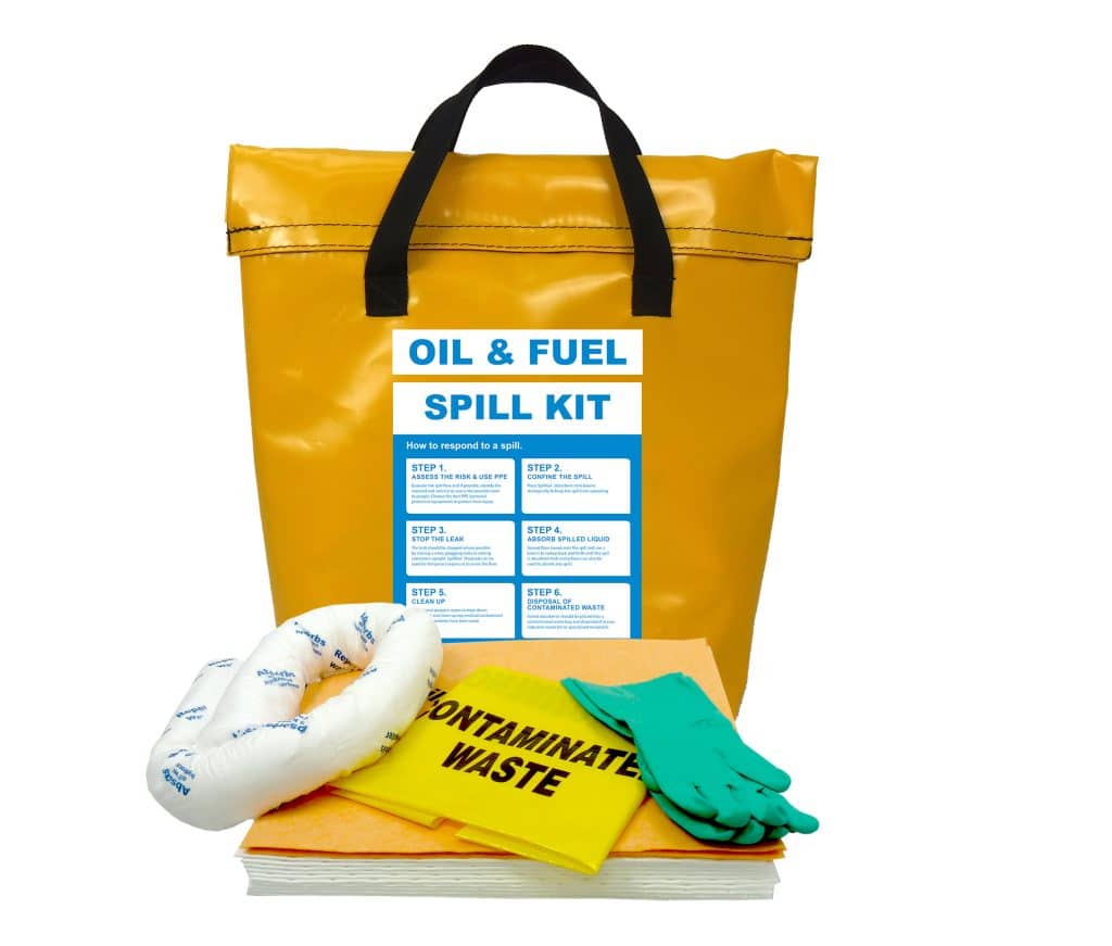 SpilMax 25L Oil & Fuel Vehicle Spill Kit Bag CHOFK04 - SpilMax